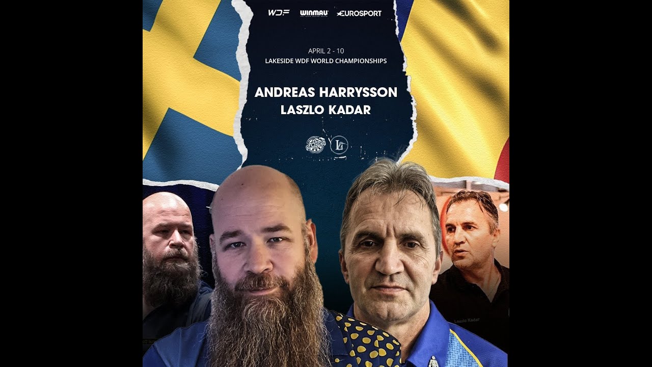 WDF World Darts Championship 2022 Round 1 Andreas Harrysson vs Kádár ...