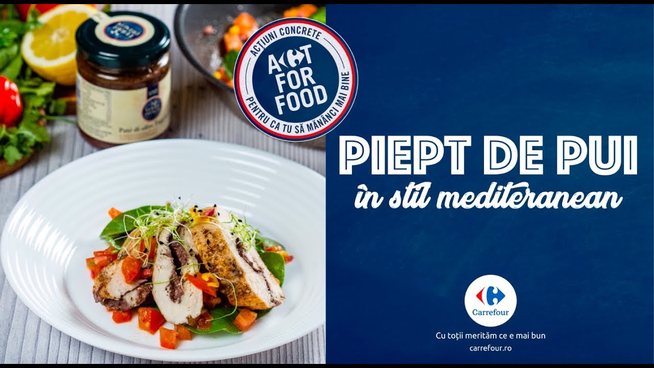 Piept de pui in stil mediteranean - YouTube