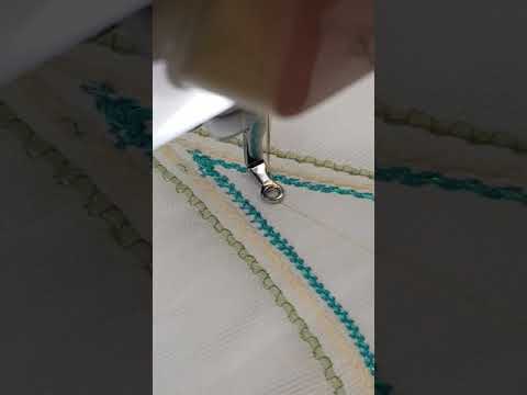 Threading the couching foot - YouTube