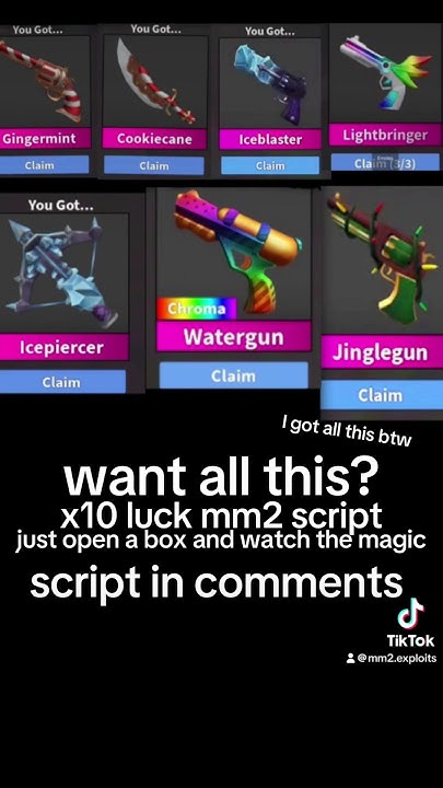 MM2 x10 luck script exploit in comments - YouTube