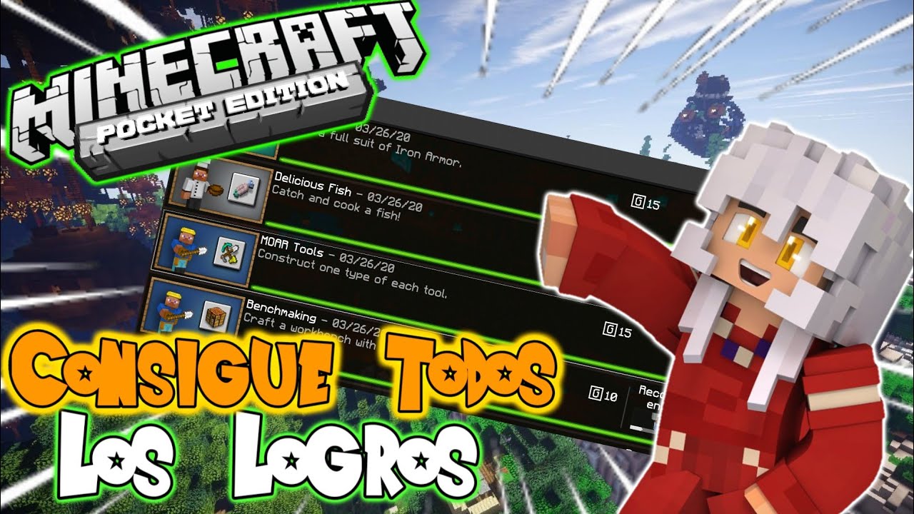 Como conseguir Todos los logros de Minecraft pe (Bedrock) Facil Todas ...