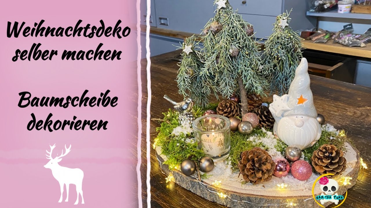 Schne Baumscheiben Dekorieren Weihnachten Ebenbild