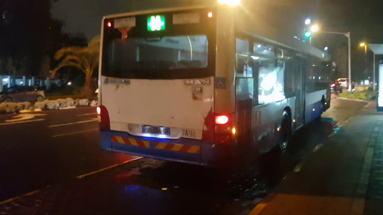 Ride on M.A.N, operated by Dan Bus Company on route 89 in Tel Aviv ...