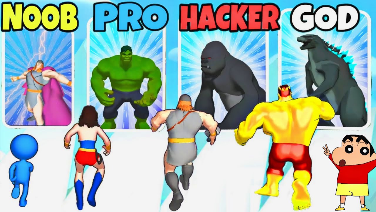 NOOB vs PRO vs HACKER in MONSTER DRAFT with SHINCHAN,GOD HULK and CHOP | Spidey Shivgam - YouTube