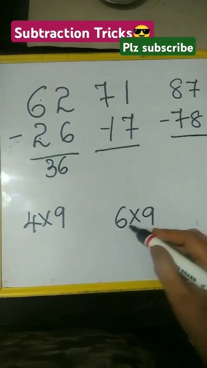 Subtraction Tricks π₯ Ytshorts Shorts Youtubeshorts Subtractiontricks Tricks Youtube