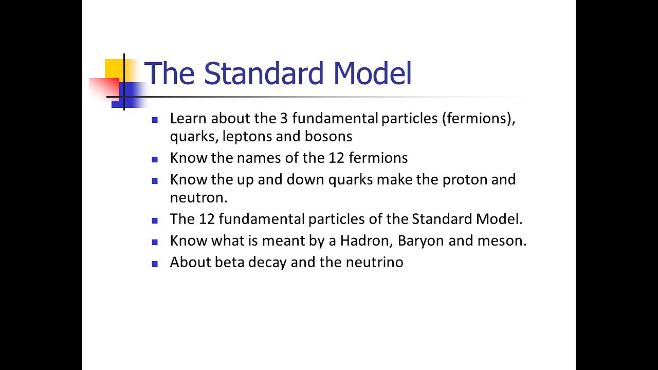 H The Standard Model - YouTube