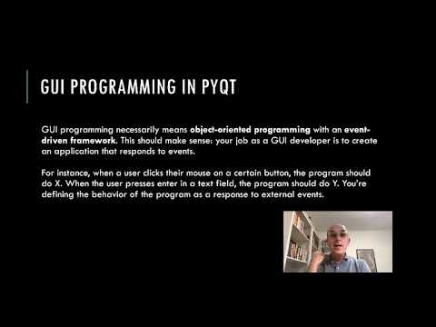 Module # 12 Python and developing GUI - YouTube