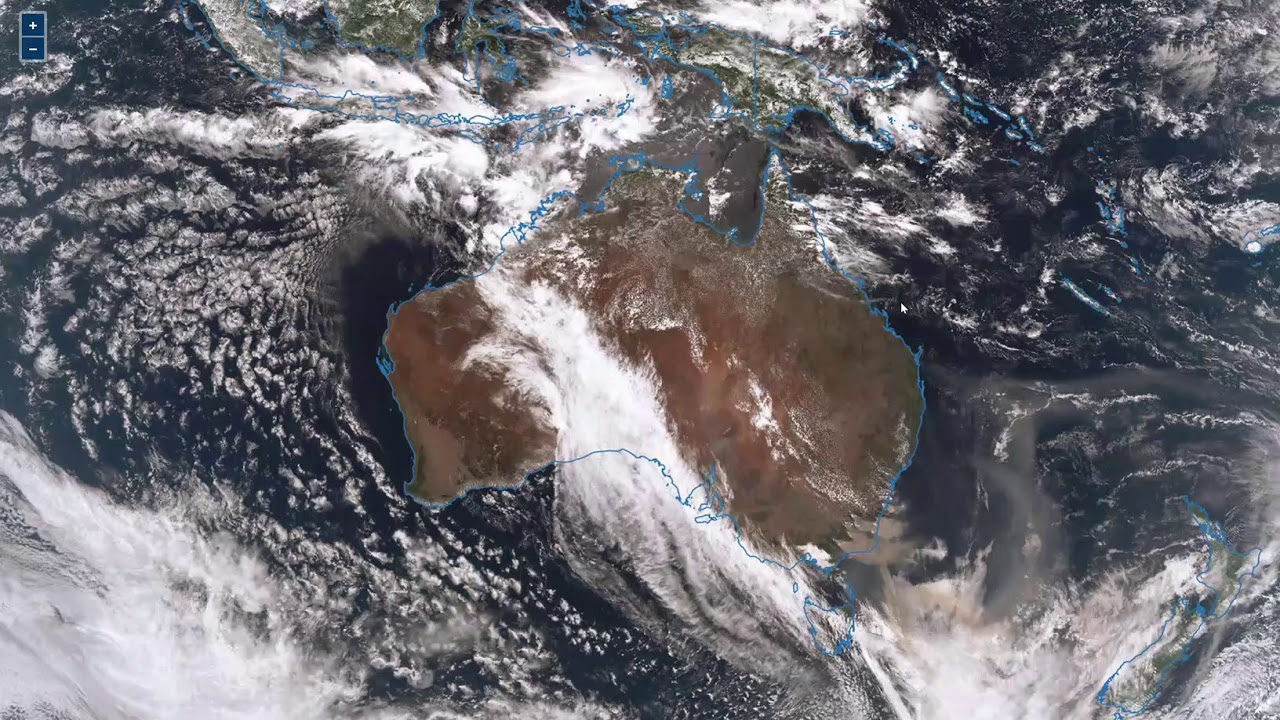Australian Bush fires 4th January 2020 from Space - YouTube