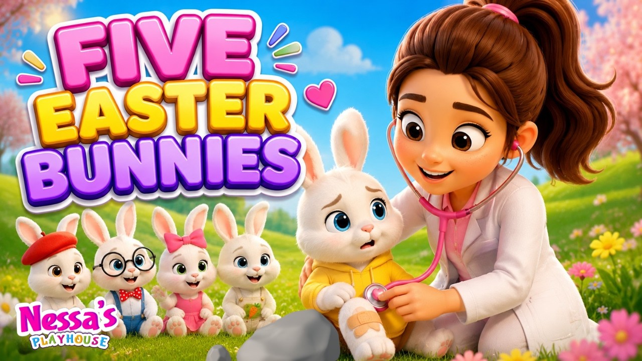 Five Easter Bunnies | Easter Brain Breaks for Preschool | Counting ...