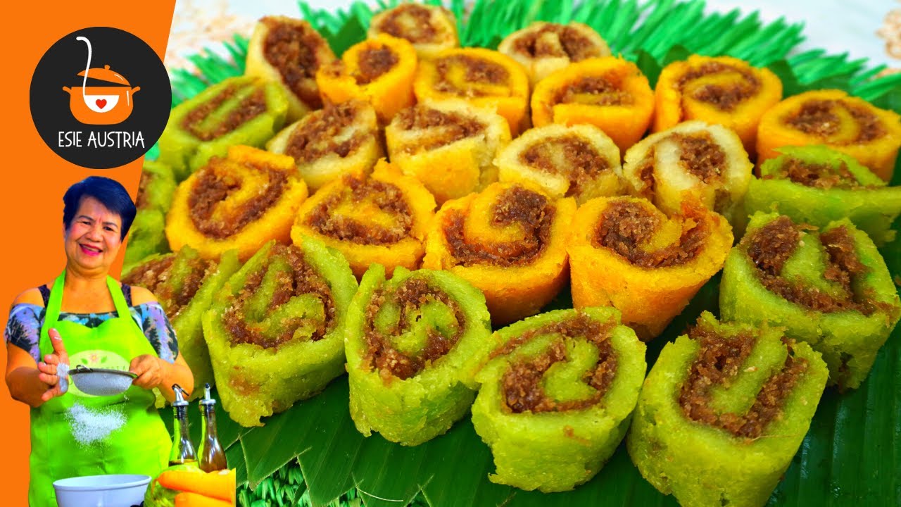 CASSAVA ROLL WITH BUKAYO FILLING | CASSAVA RECIPE | KAKANIN RECIPE ...