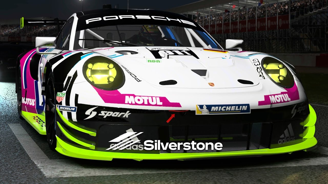 Porsche GT 911 RSR at Silverstone International by night - GT Series ...