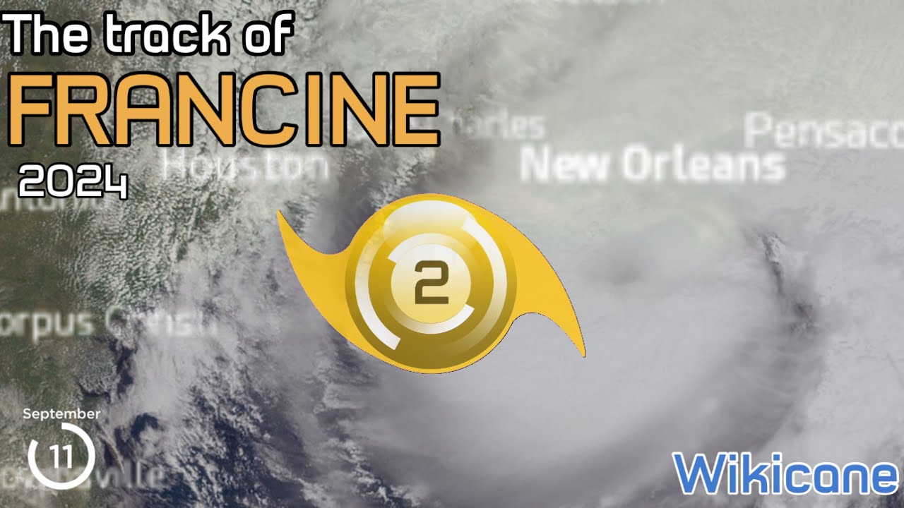 The track of Hurricane Francine 2024 - YouTube