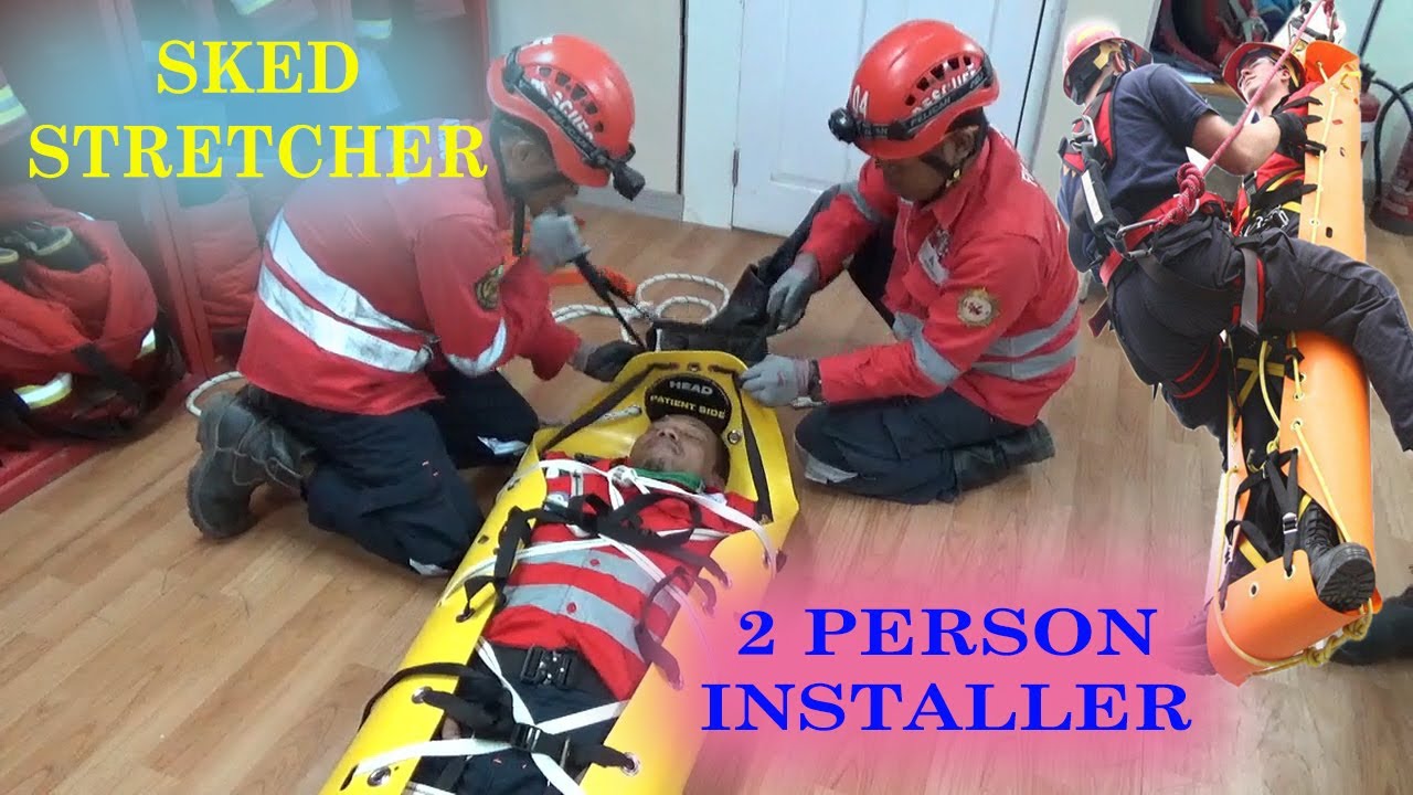 Install Sked Stretcher - 2 Person - YouTube
