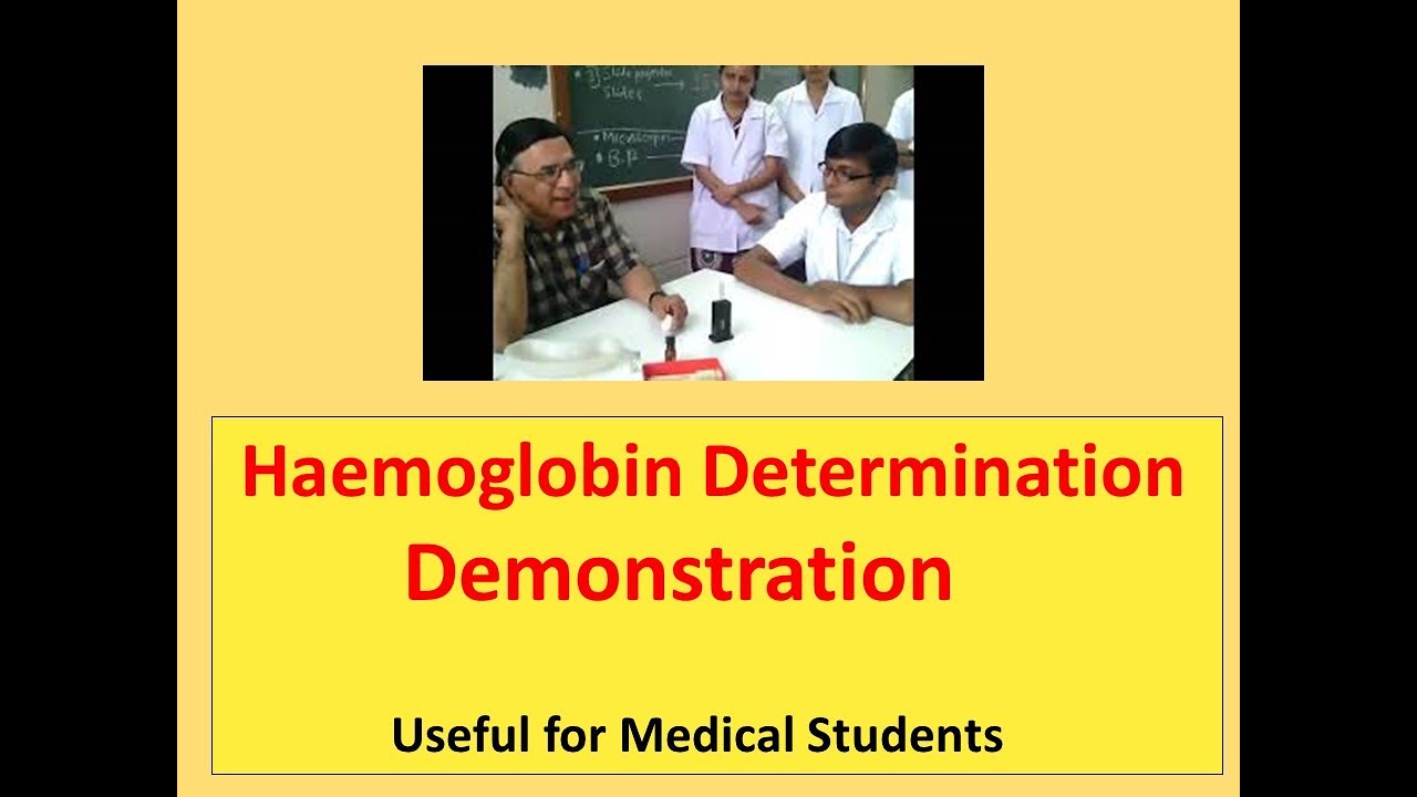 The ABSOLUTE BEST Way to Determine Haemoglobin Levels - YouTube