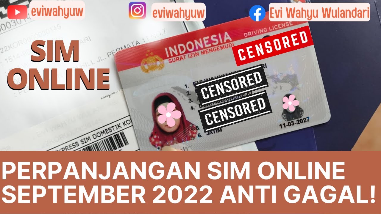 CARA PERPANJANGAN SIM ONLINE SEPTEMBER 2022 ANTI GAGAL | MENGATASI ...