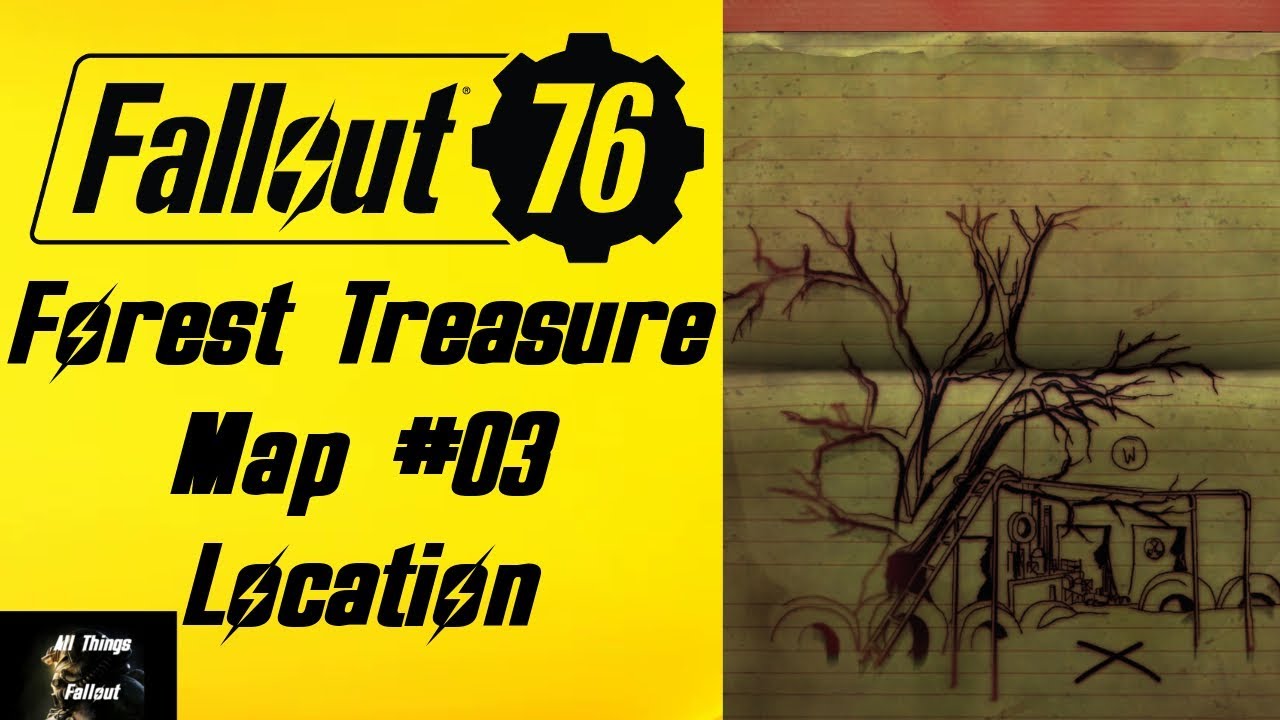 Fallout 76 Forest Treasure Map #03 Location - YouTube