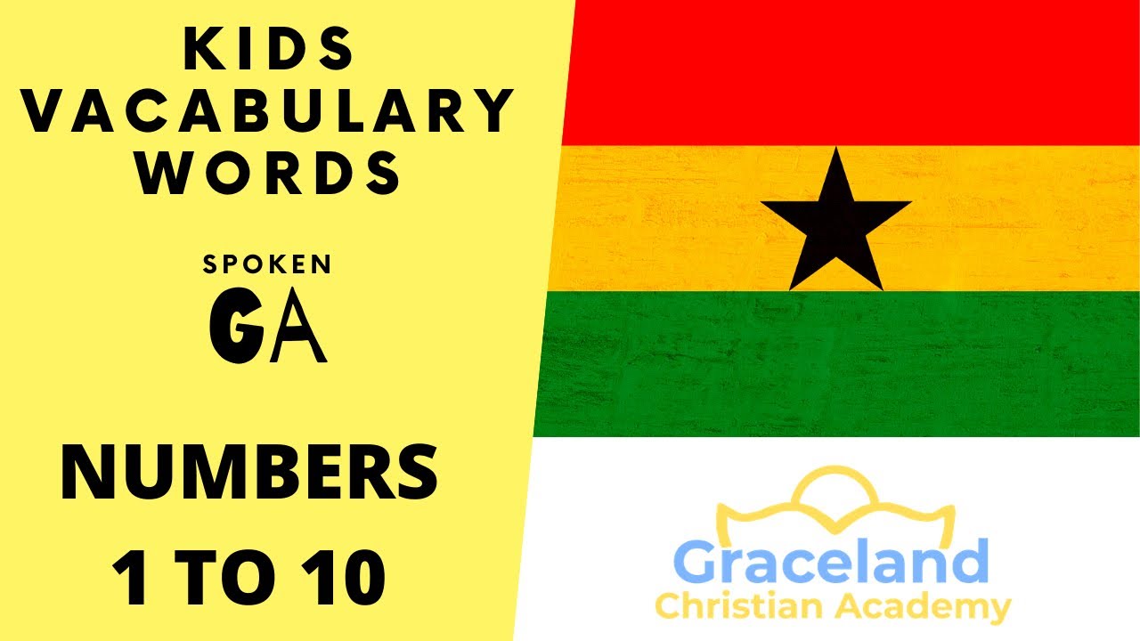 Kids (spoken) GA Vocabulary Words - NUMBERS 1 to 10 - YouTube