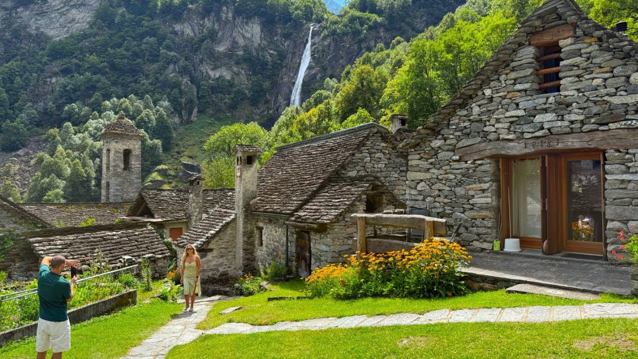 Foroglio Walking Tour 4K – Switzerland’s Fairytale Village in the Alps ...