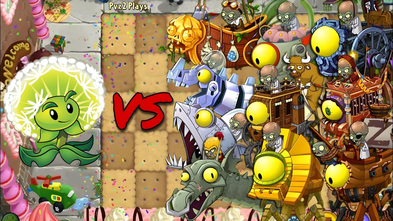 Plants Vs. Zombies 2 - Dandelion Vs. All Zomboss - YouTube