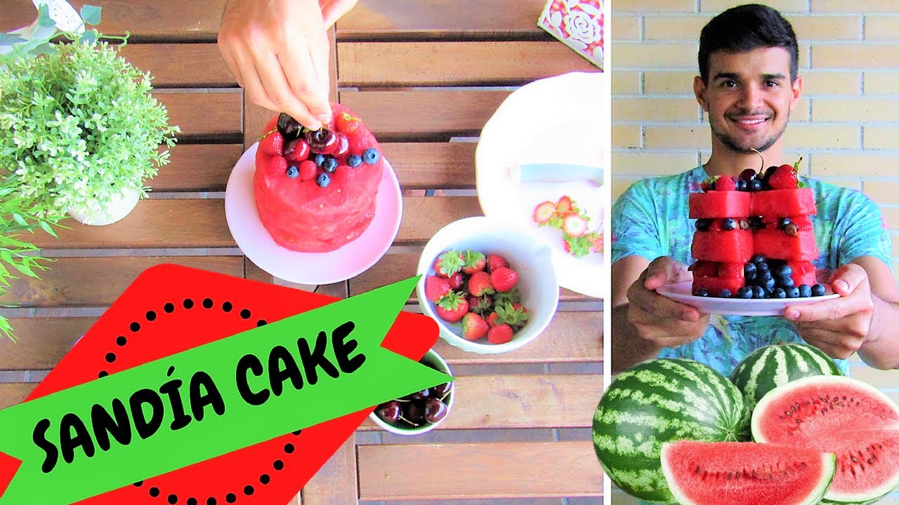SANDÍA CAKE aka MACEDONIA DE FRUTAS DIFERENTE | ESPECIAL VERANO - YouTube