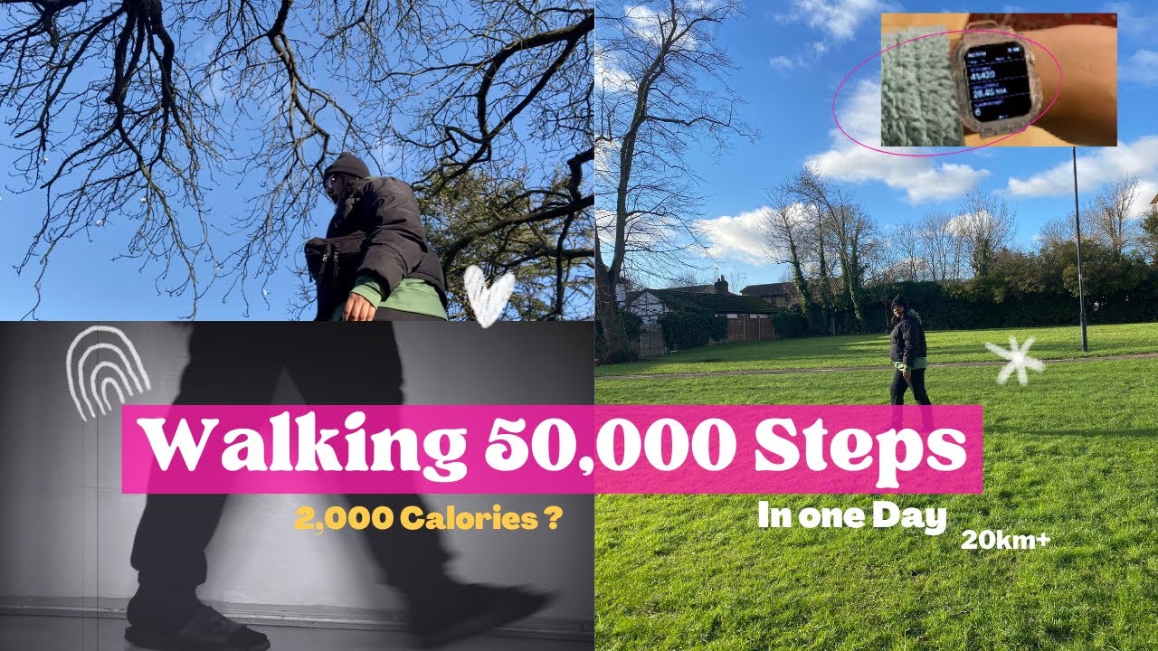 Walking 50,000 Steps in One Day ! Walking Challenge - YouTube