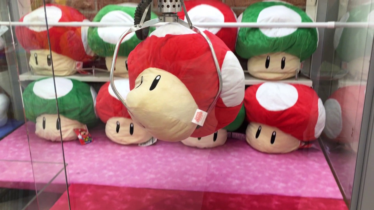 UFO Catcher (Mario Mushroom 4!?) // UFOキャッチャー E46 (Japan) - YouTube