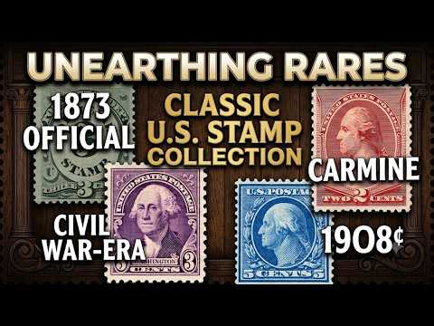 Classic American Stamps: From Civil War to Washington-Franklin Series Worth in millons