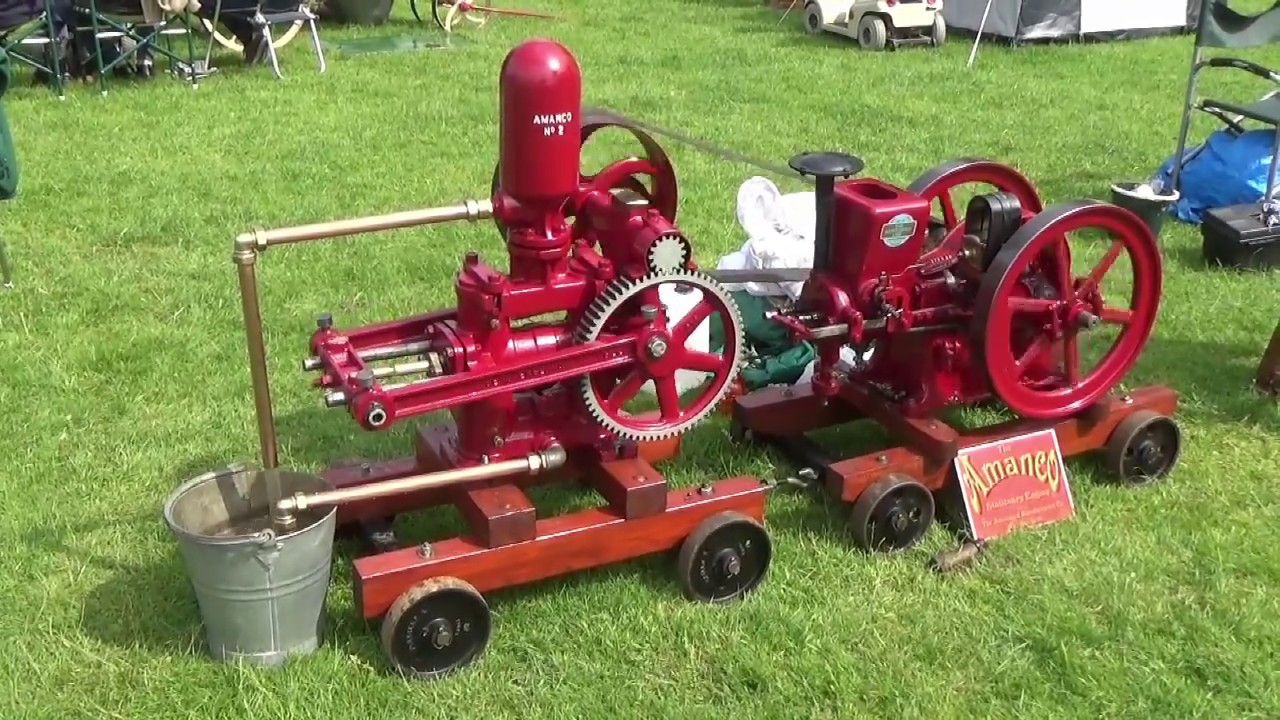 Stationary Engines Newby Hall Tractor Fest 2018 - YouTube