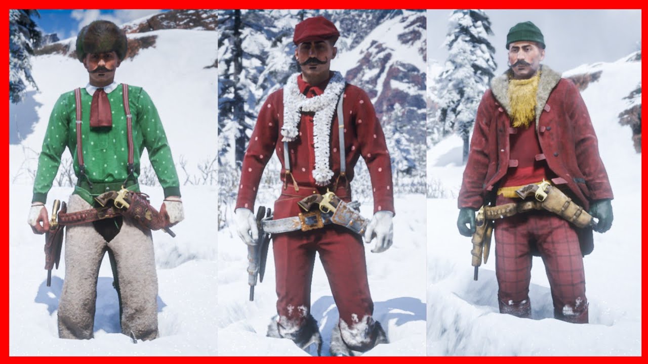 Red Dead Online Requested Outfits #120 Cold Weather Outfits Christmas ...