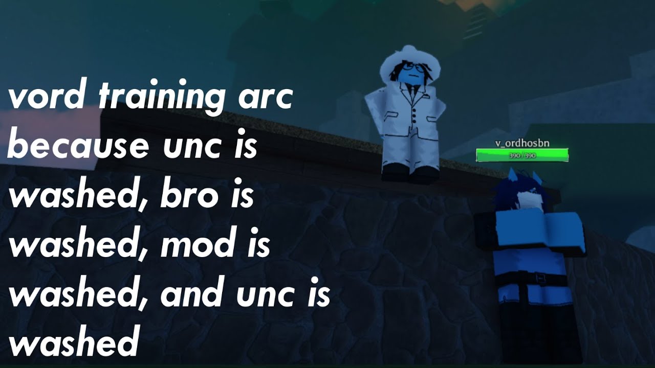 Vord training arc cuz unc is washed - roblox Pilgrammed - YouTube