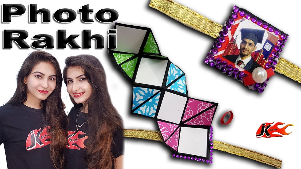 DIY Photo Rakhi for Raksha Bandhan | How to make Paper Rakhi | JK Arts ...