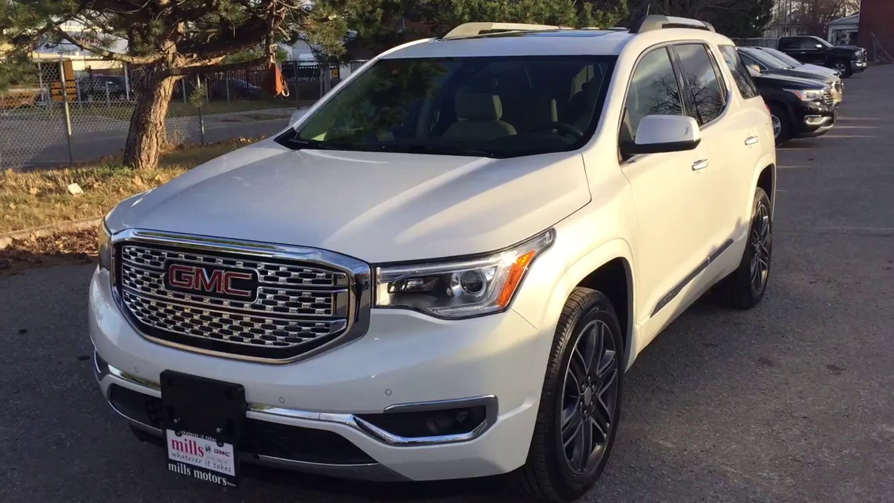 2018 GMC Acadia AWD Denali Hands free Lift gate Surround View Cam White ...