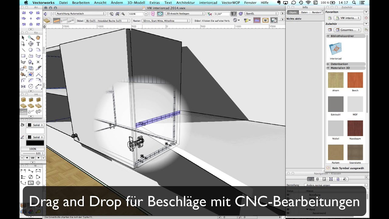 Vectorworks interiorcad 2014 - YouTube