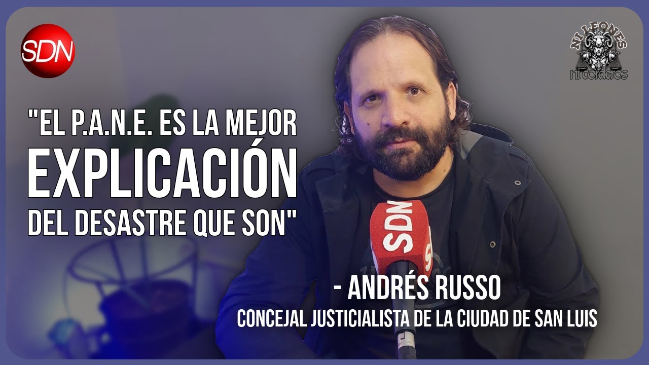 Andrés Russo, concejal justicialista de la ciudad de San Luis, en #NiLeonesNiCorderos🦁🐮 - YouTube