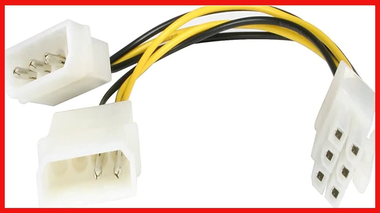 StarTech com 6in LP4 to 6 Pin PCI Express Video Card Power Cable ...