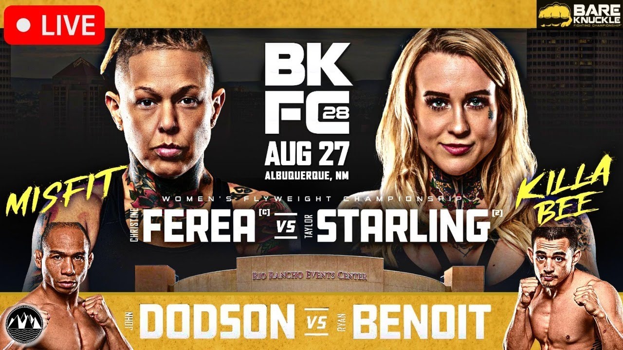 BKFC 28: Christine Ferea vs Taylor Starling & | LIVE STREAM | Watch ...