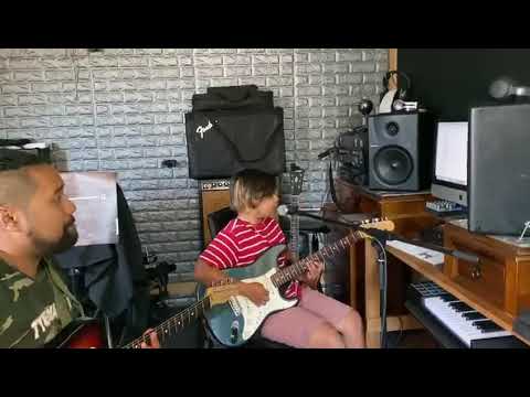 Lucian & His music tutor 'David Wall' - In the air (L.A.B cover) - YouTube