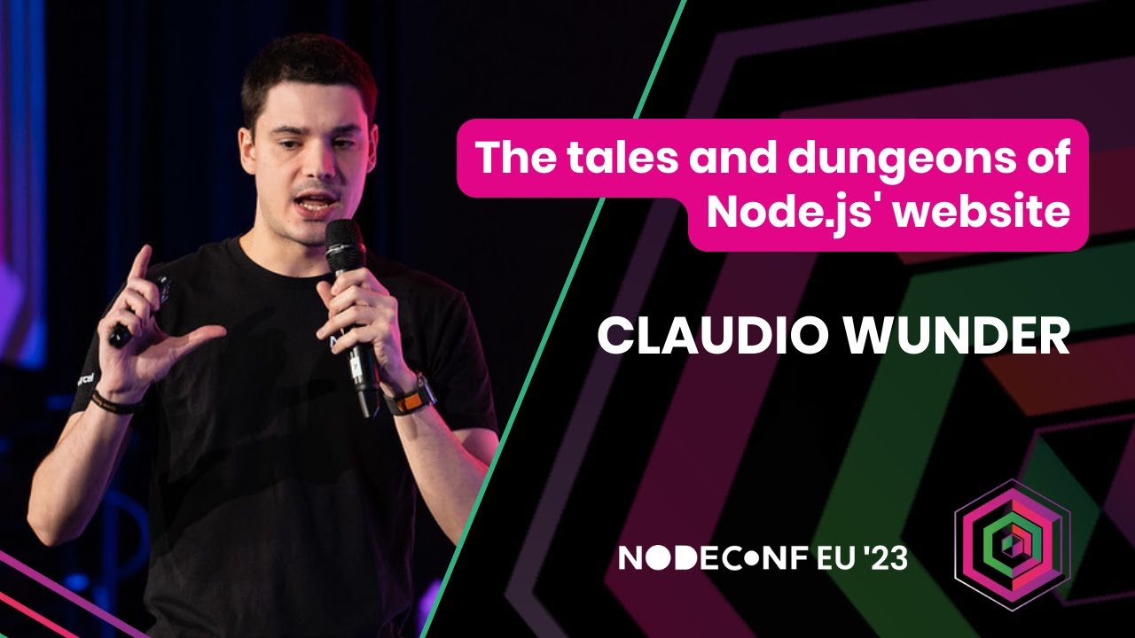 Claudio Wunder | The tales and dungeons of Node.js' website - YouTube