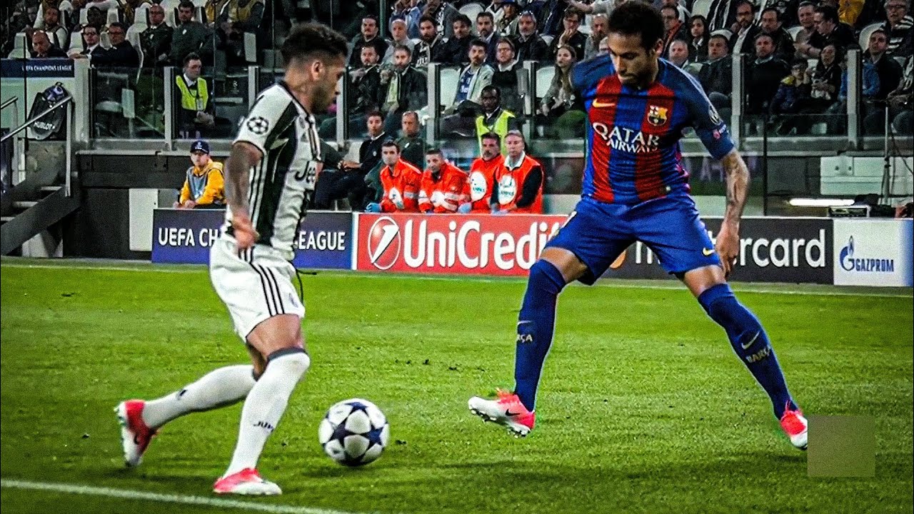 Neymar "Elástico reverso + caneta" vs Daniel Alves (2016/17) - Futebol ...