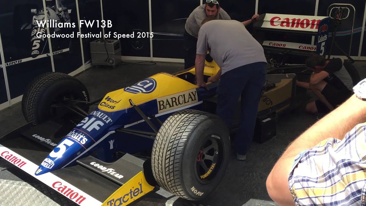 Williams FW13B Formula One car 1990 season. Start up and idle. - YouTube