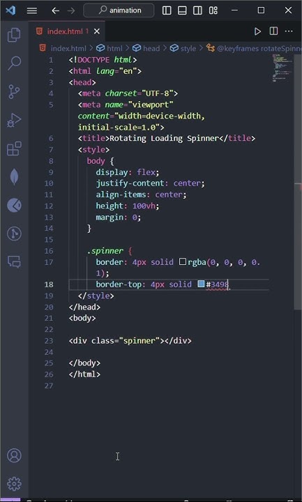 Simple Loading Spinner (HTML & CSS) 👈 - YouTube