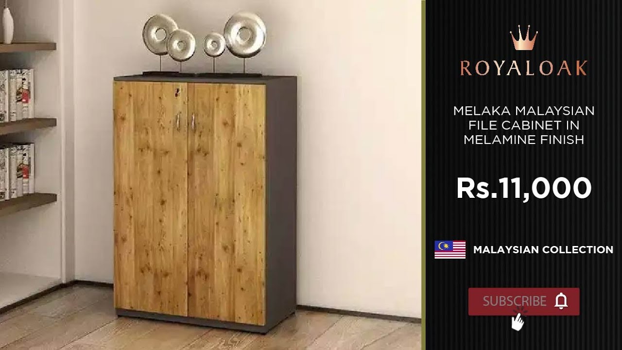 Royaloak | Melaka Malaysian File Cabinet In Melamine Finish - YouTube
