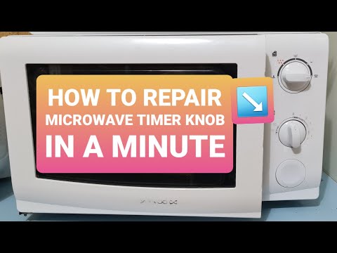 How to repair Microwave oven switch timer in a minute - YouTube
