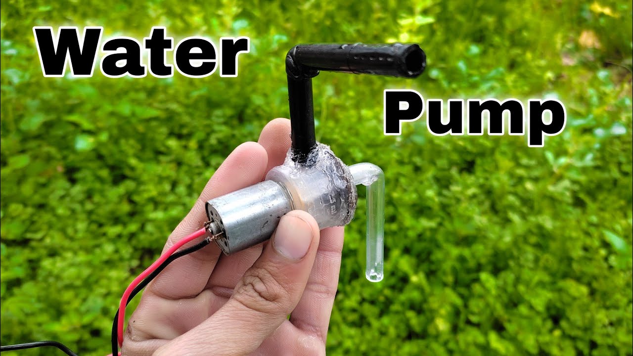 how to make a water pump science project - YouTube