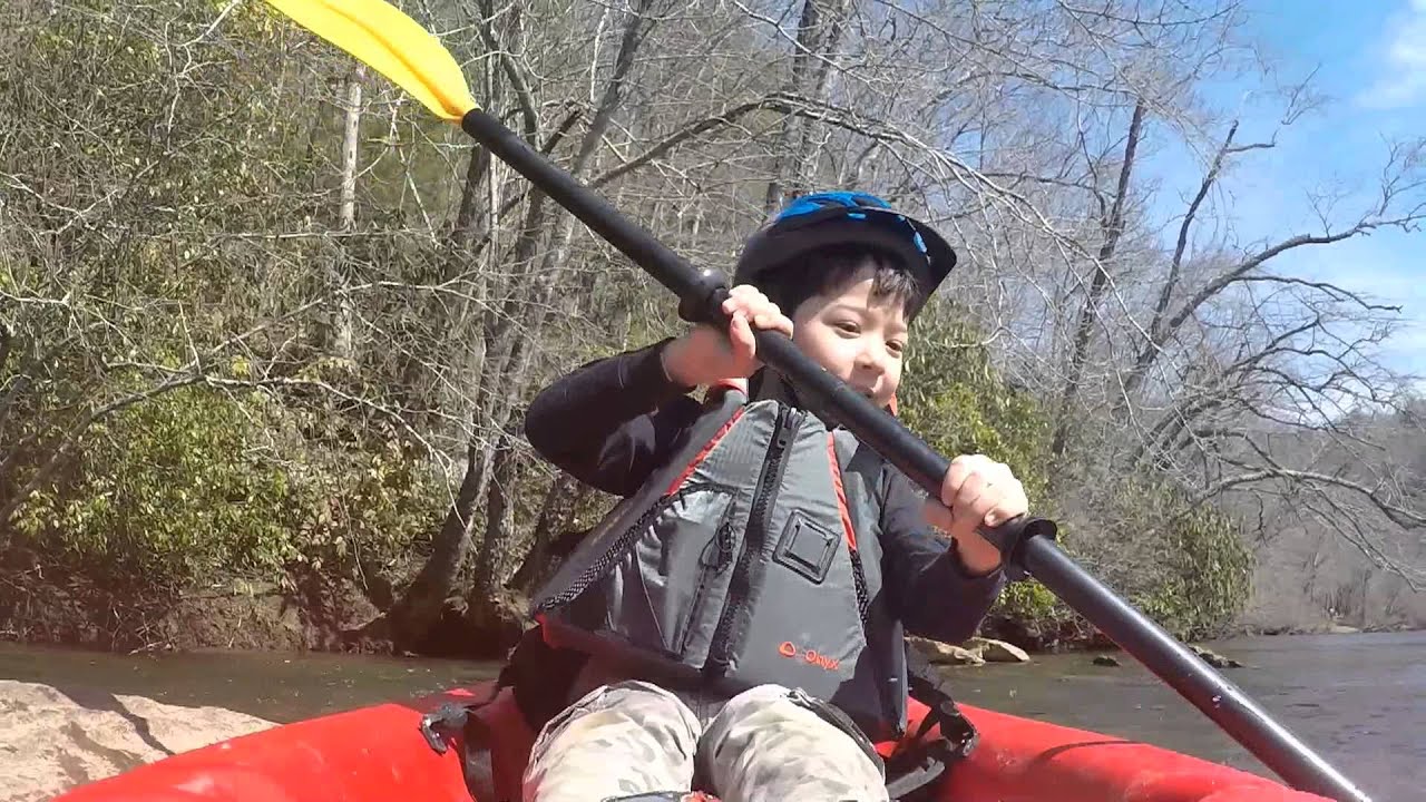 March 7, 2015 - Ryan kayaking on the Hiwassee river in Hayesville, NC ...