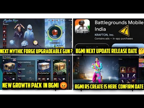 URGENT NOTICE | BGMI NEXT UPDATE RELEASE DATE | NEW MYTHIC FORGE ...