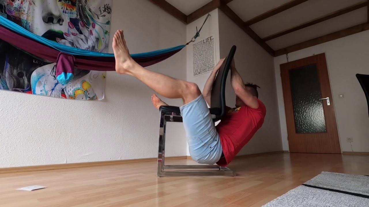 Chair climb, indoor climbing, home bouldering :) - YouTube
