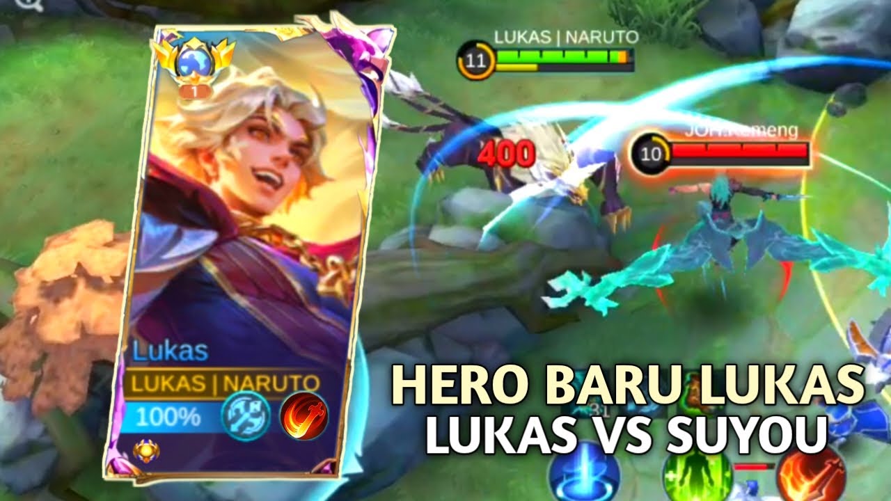 HERO BARU LUKAS | LUKAS VS SUYOU | GAMEPLAY LUKAS - MOBILE LEGENDS - YouTube