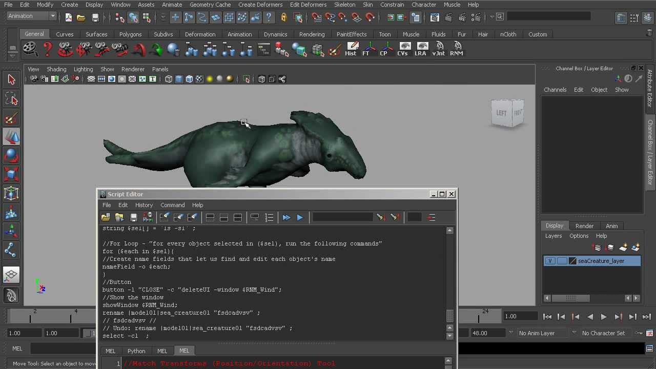 Rigging Sea Creatures in Maya Tutorial - Adding tools and scripts to ...