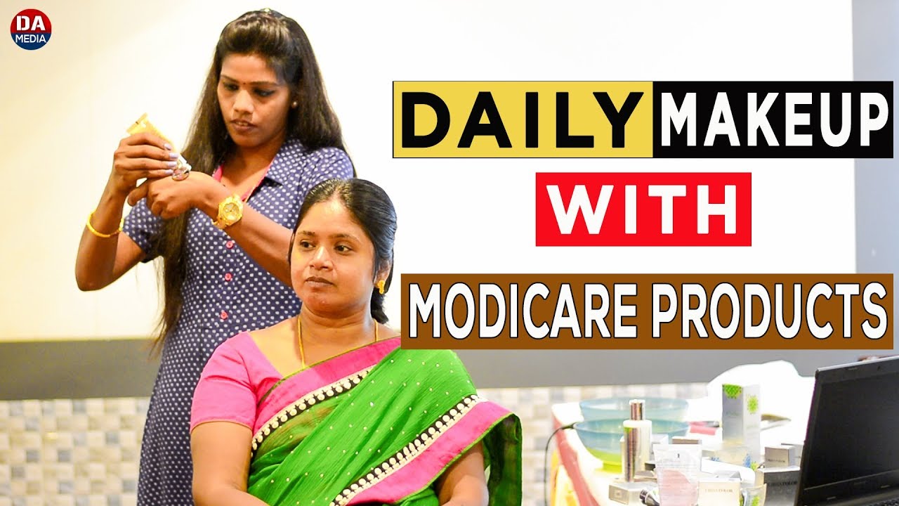 How To Do Daily Makeup With Modicare Products - YouTube